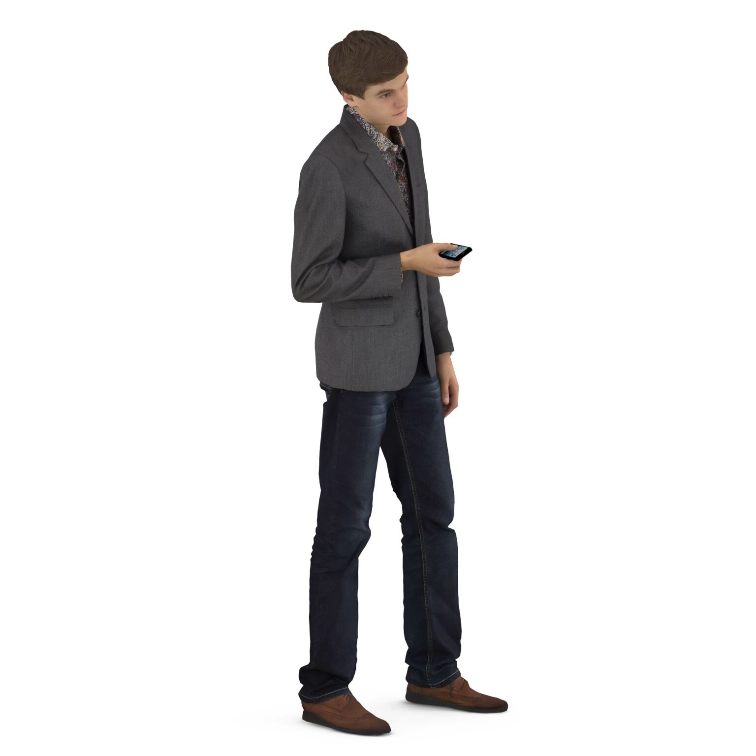 Scanned 3d guy standing pose - scanned 3d model - Renderbot