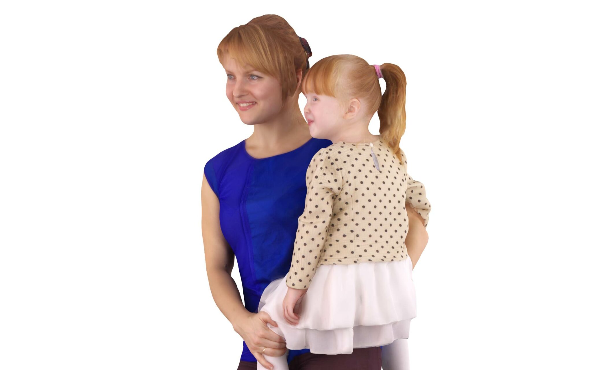 Mother and daughter 3d models - scanned 3d model - Renderbot