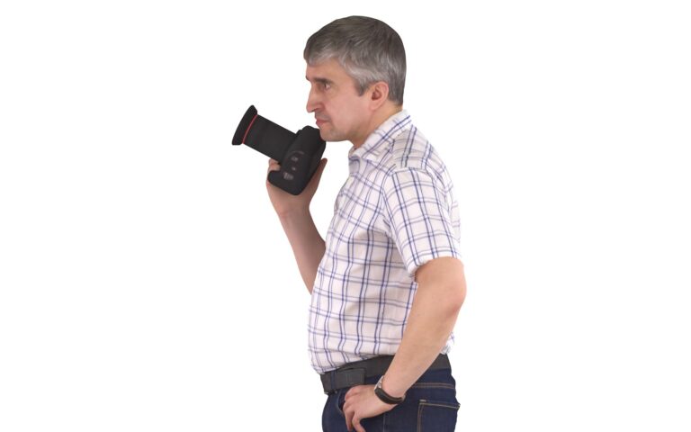 3d scanned cameraman - scanned 3d model - Renderbot