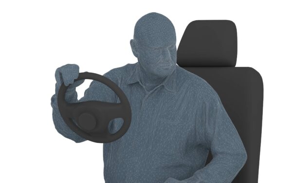 Driver 3d oldman - scanned 3d model - Renderbot