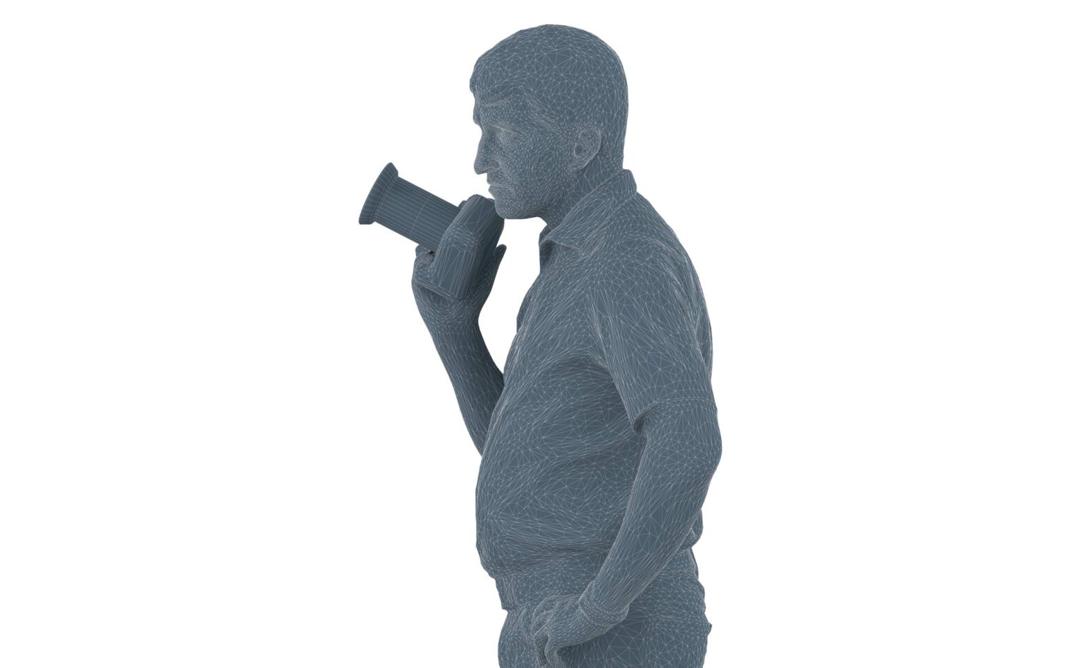 3d scanned cameraman - scanned 3d model - Renderbot