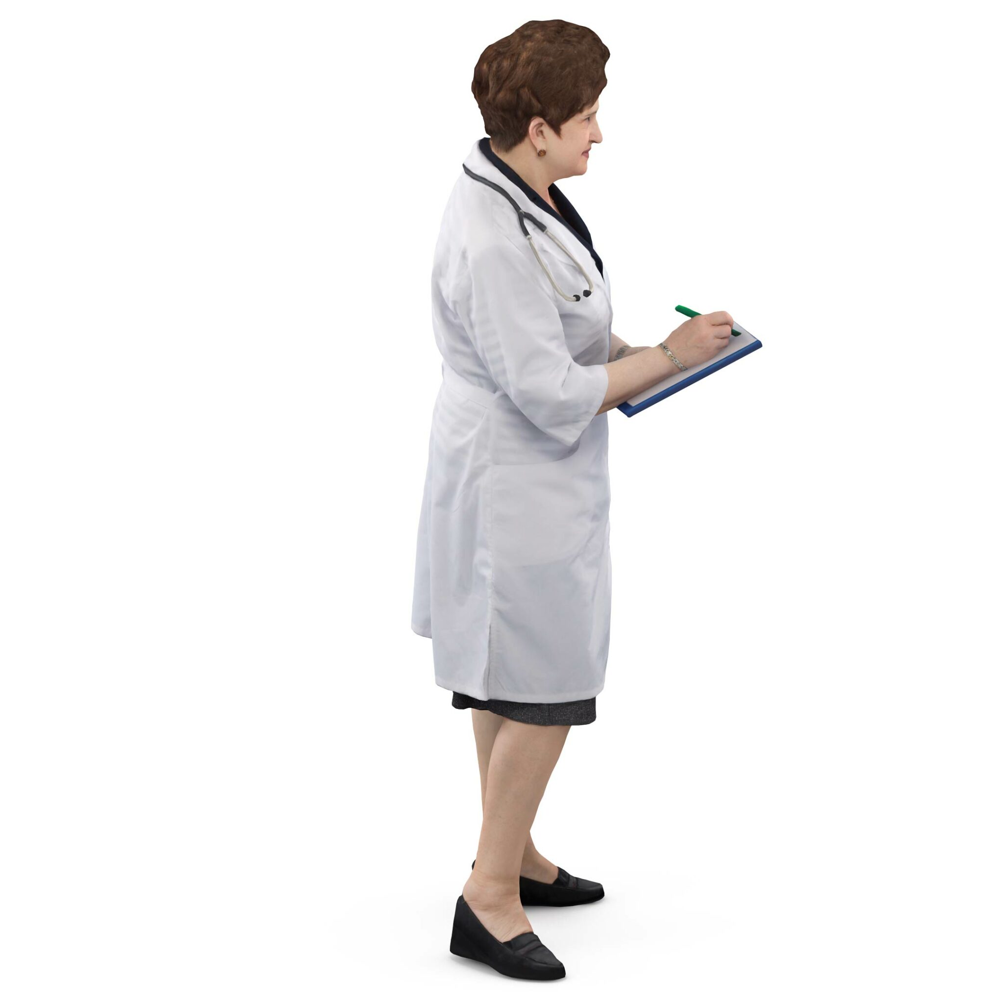 3d woman doctor scanned 3d model - Renderbot
