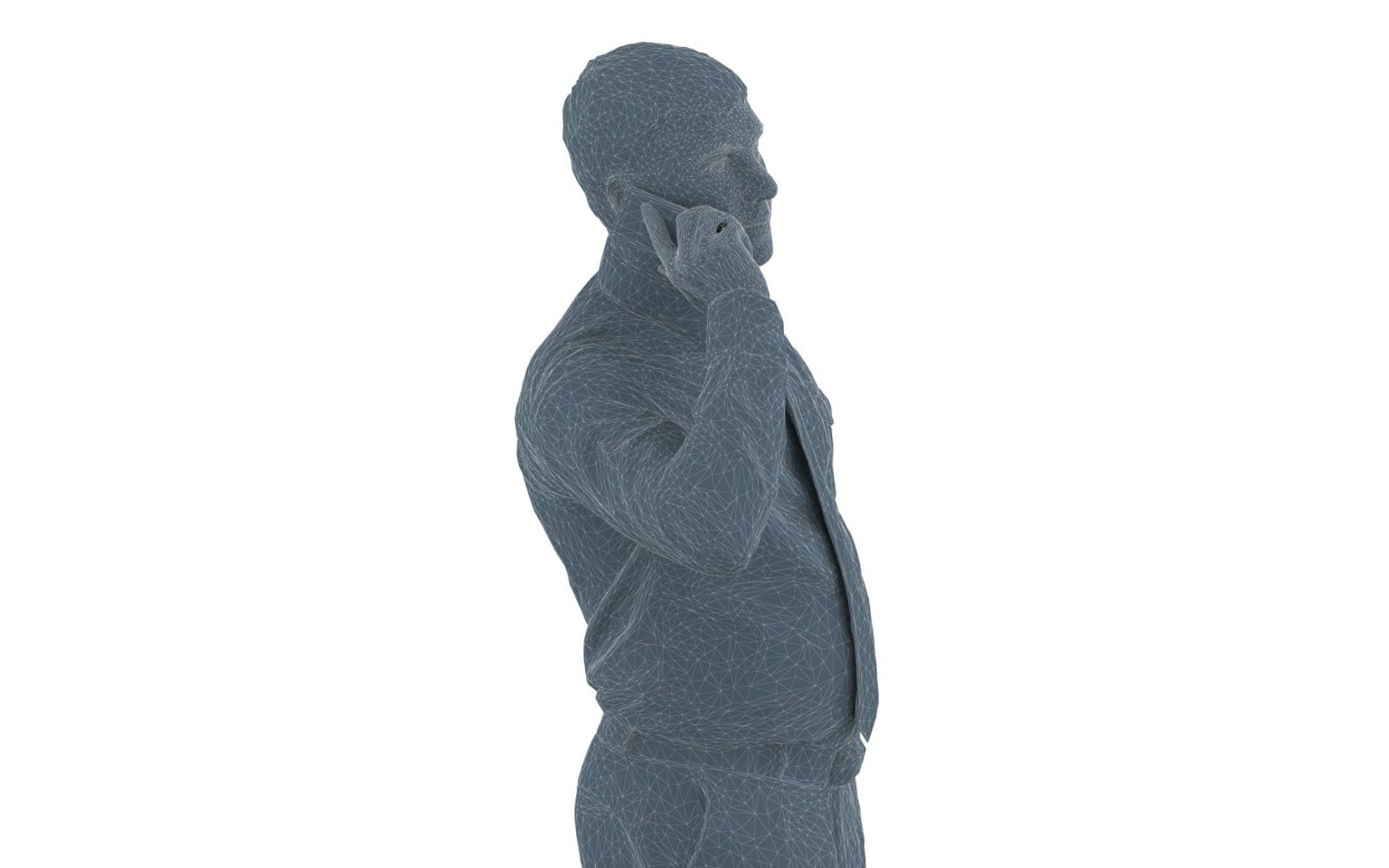 3d man talking on the phone - scanned 3d models - Renderbot