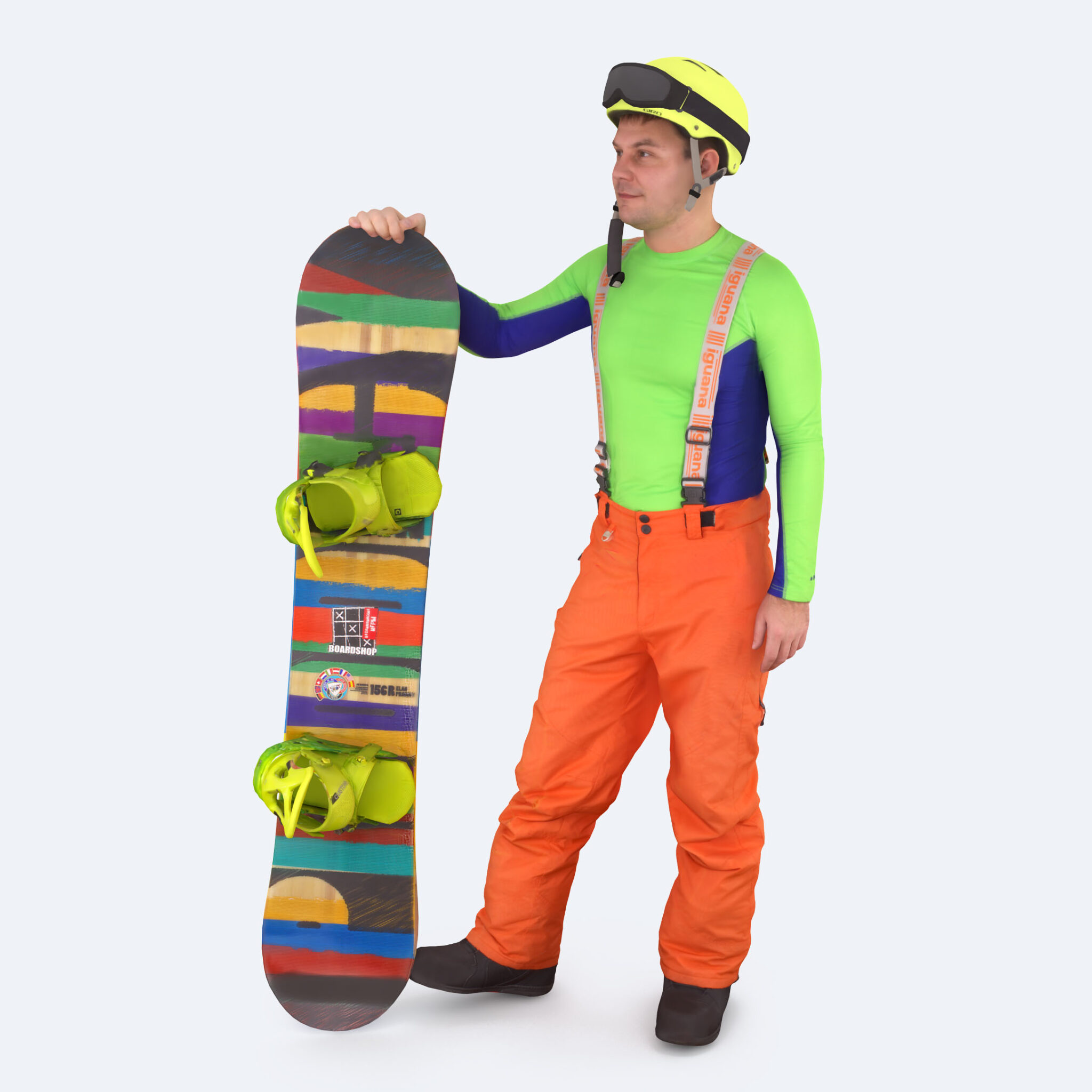 Snowboarder 3D Models - Renderbot - 3D People