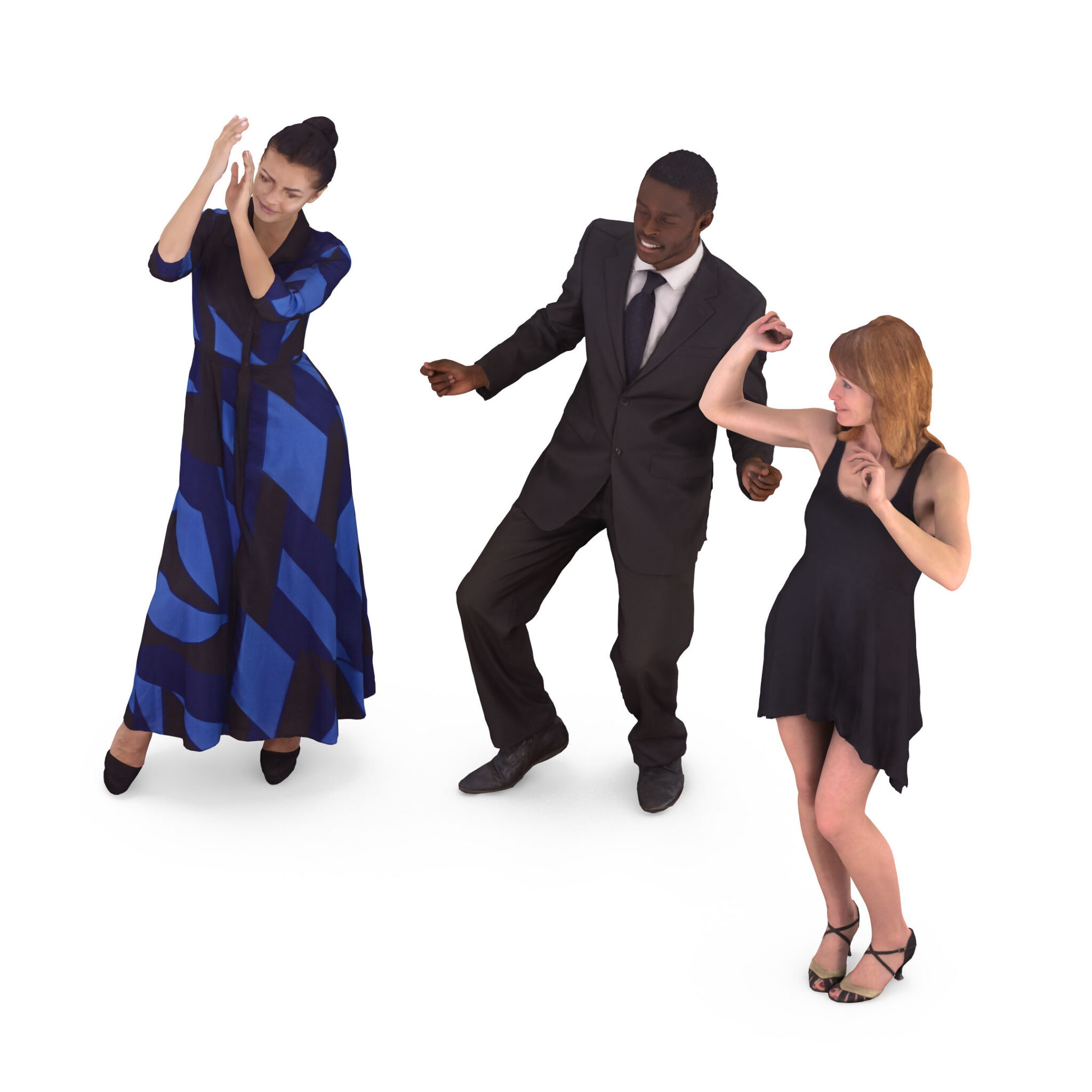 Dancing 3d people - scanned 3d models - Renderbot