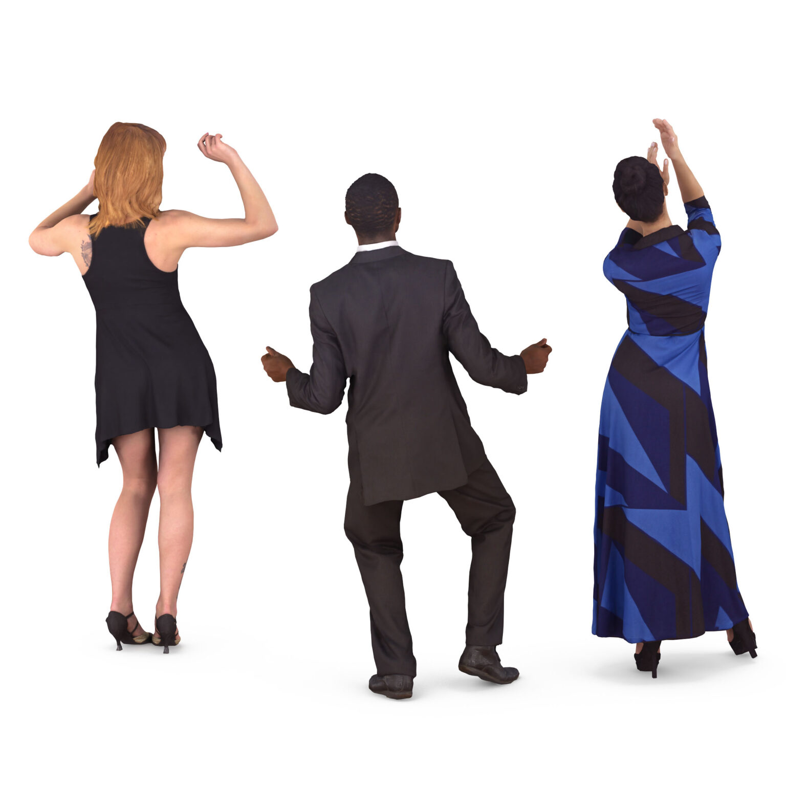 Dancing 3d people - scanned 3d models - Renderbot