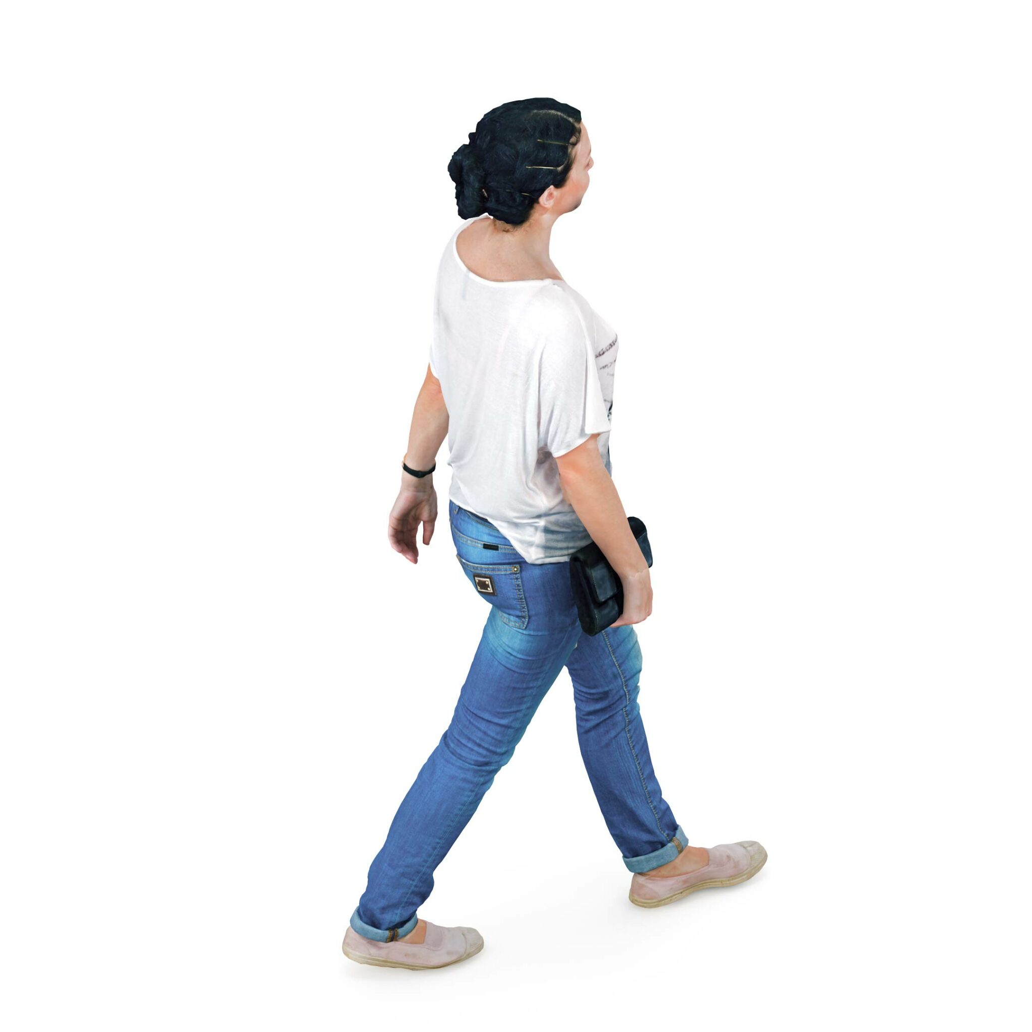 3d woman walking - scanned 3d models - Renderbot