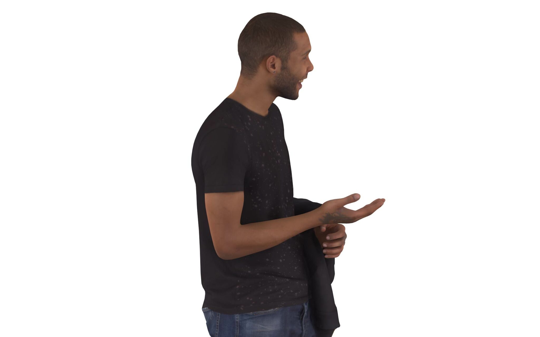 3d man speaking - scanned 3d models - Renderbot