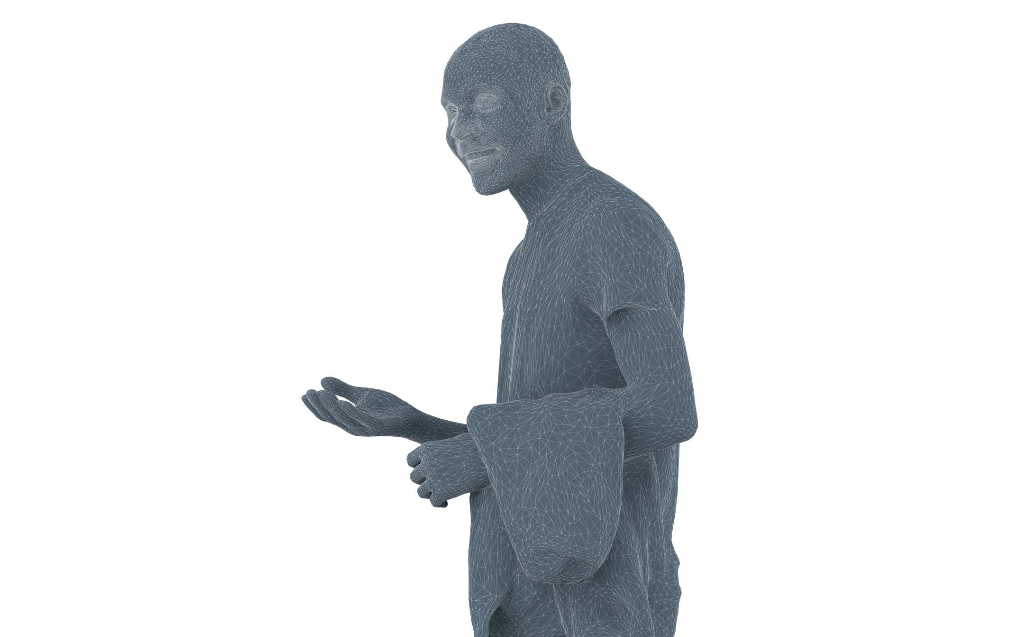 3d man speaking - scanned 3d models - Renderbot