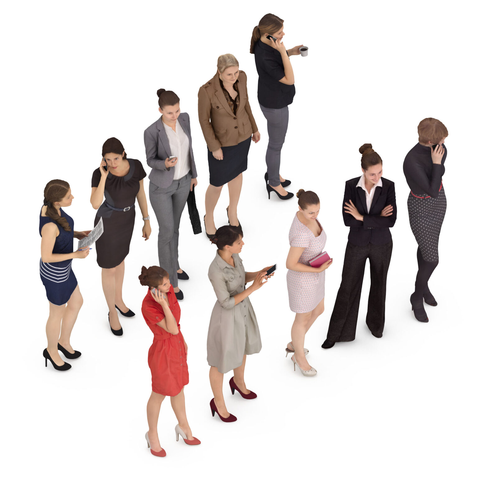 Business women 3d scanned collection - scanned 3d models - Renderbot