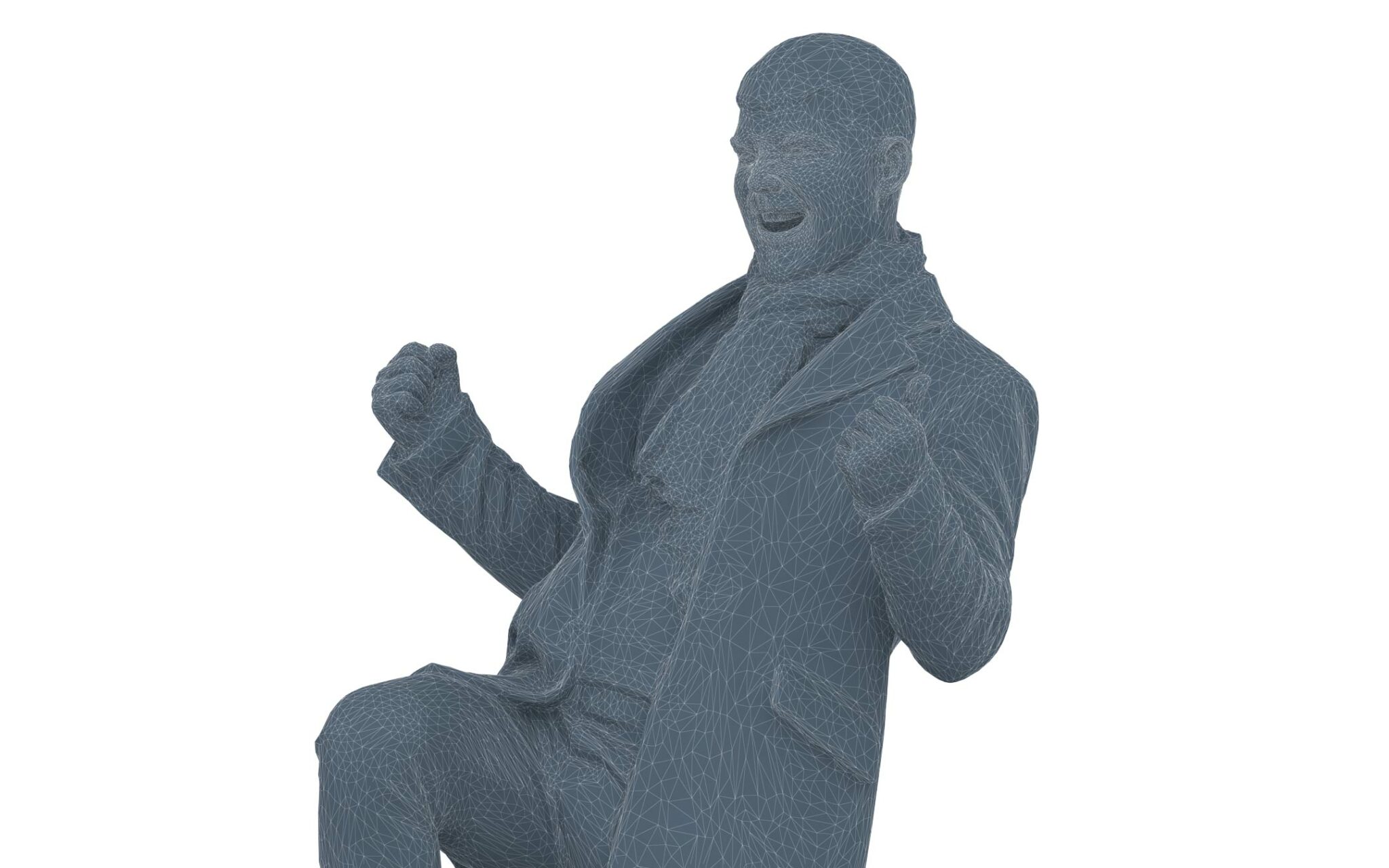 3d scanned man - celebrates - scanned 3d models - Renderbot