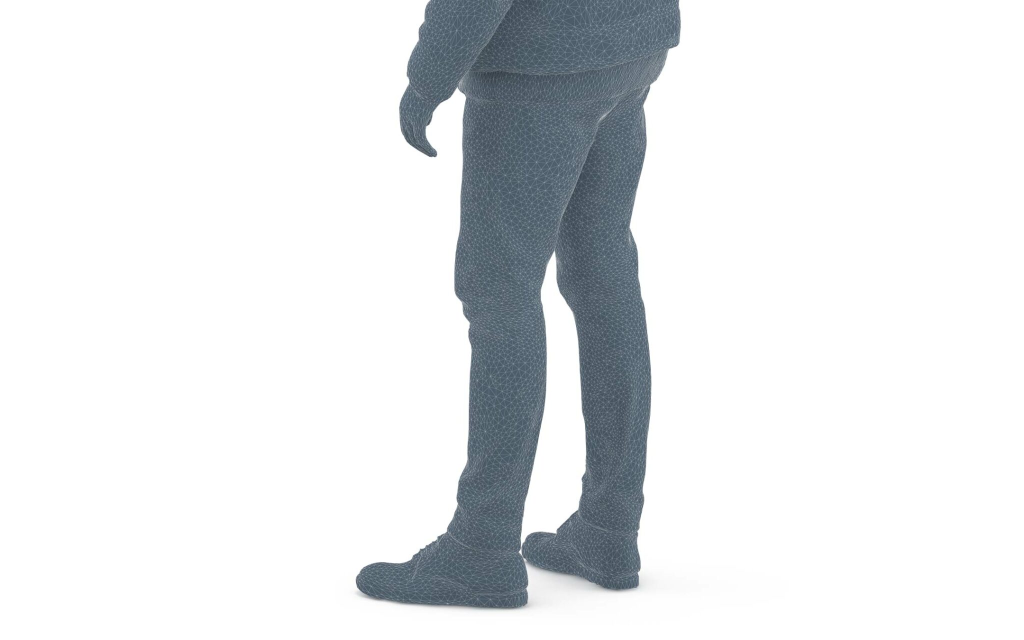 3d scanned man - greeting pose - scanned 3d models - Renderbot