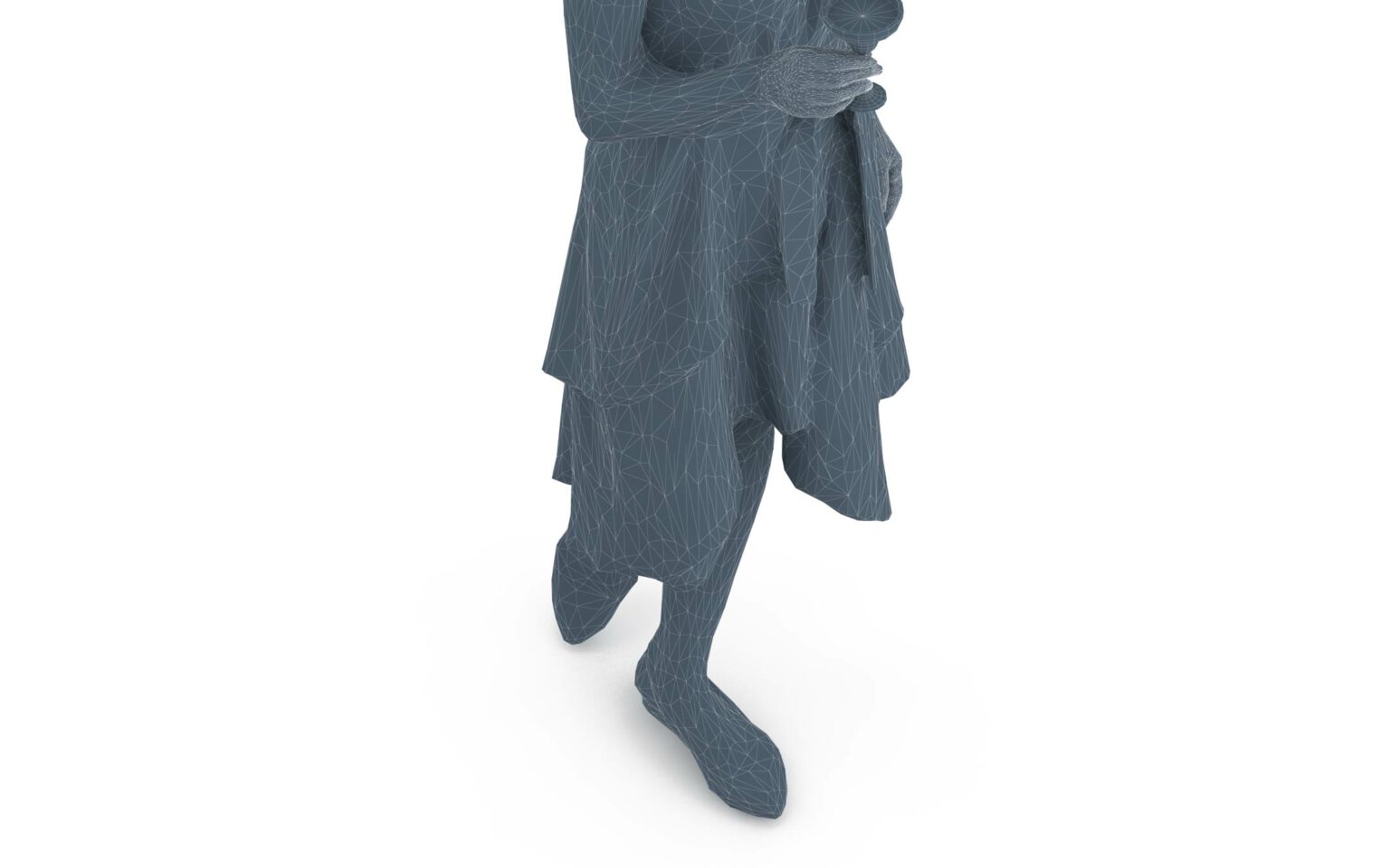 3d scanned woman - glass in hand - scanned 3d models - Renderbot